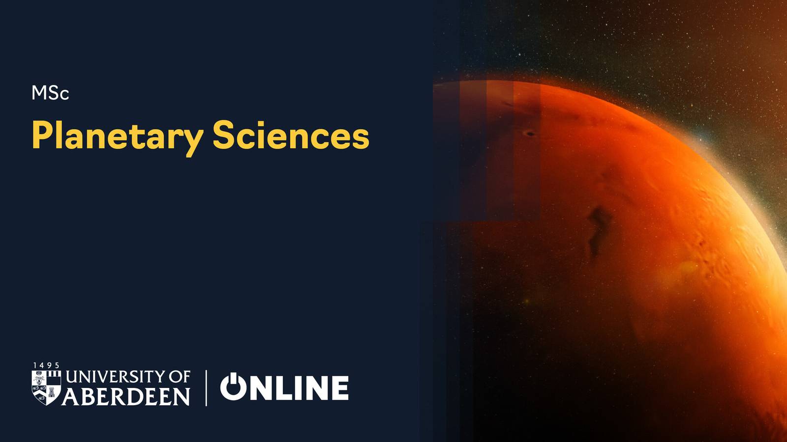 Online MSc Planetary Sciences - Online Degree - University of Aberdeen | UK